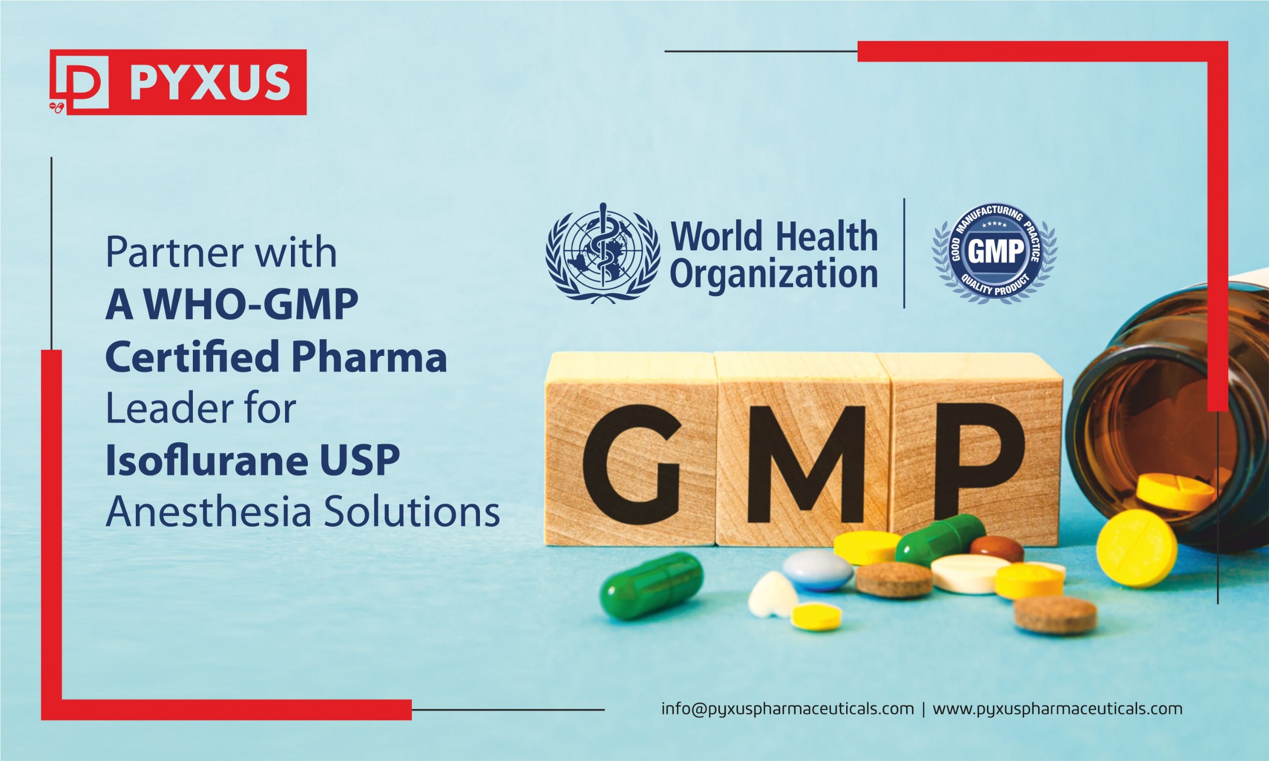 Partner with a WHO-GMP Certified Pharma Leader for Isoflurane USP ...